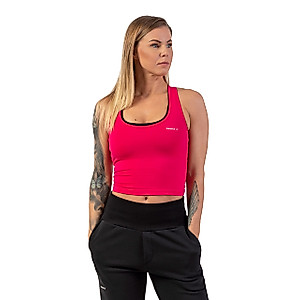 NEBBIA Sporty Slim-Fit Crop Tank Top 422 Pink