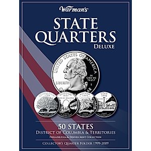 State Quarters 1999-2009 Deluxe Collector's Folder: District of Columbia and Territories, Philadelphia and Denver Mints (Warman's Collector Coin Folders)