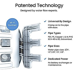 bluebot Universal Smart Home Water Meter & iOS App for Leak Detection, Live Water Usage Tracking and Alerting. Sub Meter from One Account. Install in Minutes, No Plumbing or Subscription Required.