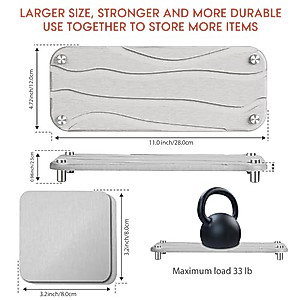 Glycife Fast Drying Stone Sink Caddy - Instant Dry Sink Organizer Bathroom Tray - Quick Dry Diatomaceous Earth Sponge Holder for Kitchen Sink Tray with 2 Pcs Water Absorbent Coasters(Light Gray)