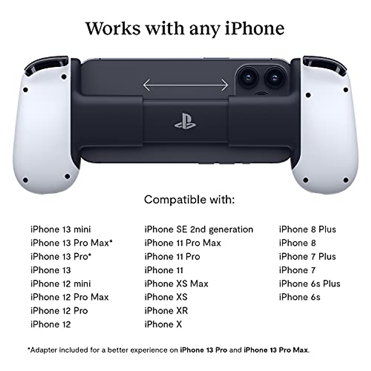 BACKBONE One Mobile Gaming Controller for iPhone [PlayStation Edition] - Enhance Your Gaming Experience on iPhone - Play PlayStation, Steam, Fortnite, Apex, Call of Duty, Genshin Impact & More