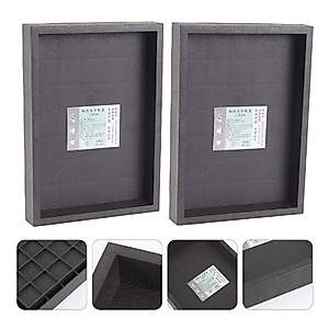 ERINGOGO Succulants Planter Caddies 2Pcs Resin Plant Saucer Bonsai, Rectangular Drip Trays, Gardening Bases Flowerpot Holders Plant Pot Trays Plastic Pot Trays Rectangular Planter