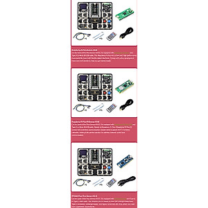 XYGStudy Raspberry Pi Pico Entry-Level Sensor All-in-one Design Kit, Including Pico Expansion Board and 15 Common Modules (Pico-Sensor-Kit-B)