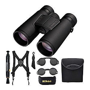 Nikon Monarch M5 12x42 Binocular Bundle with Lens Pen and Harness Bundle (3 Items)