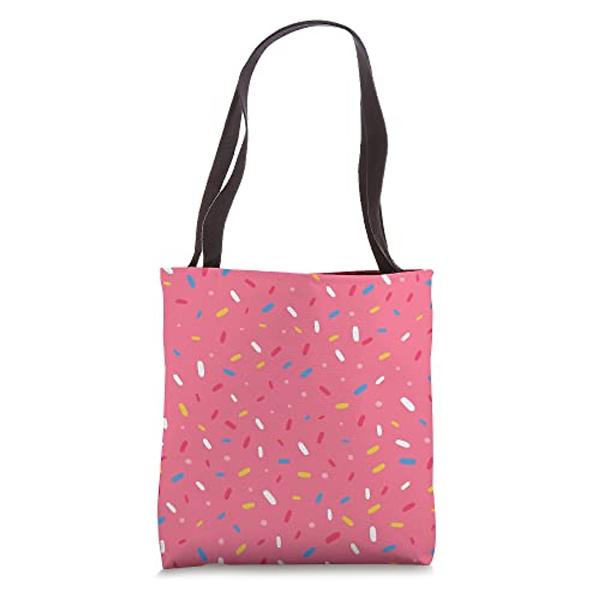 Cute Pink Donut Ice Cream Sprinkles Tote Bag