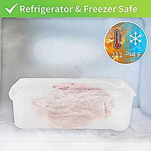 GEIKR 17 Pack Stackable Food Storage Containers with Lids, BPA-Free Plastic Meal Prep Container Reusable, Refrigerator & Freezer & Microwave & Dishwasher Safe Kitchen Organizer