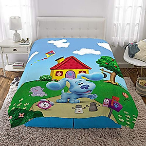 Franco Kids Bedding Super Soft Microfiber Reversible Comforter, Twin/Full, Blues Clues