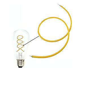 Treedix LED Filament Flexible Lamp Parts Warm DC 3V 2200K Diodes Flexible Filament Bulb （80mm/133mm300mm）
