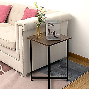 AZL1 Life Concept Modern Square Side End Accent Table for Living Room Bedroom Balcony Family and Office