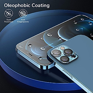 Fotbor for iPhone 12 Pro Max Screen Protector with Camera Lens Protector [3+2 Pack], 9H Tempered Glass Screen Protector Shatterproof Full Coverage HD Clear Film for Apple iPhone 12 Pro Max 6.7Inch