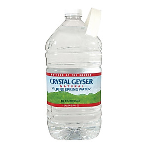Crystal Geyser Alpine Spring Water, 128 Fl Oz Bottles (Pack of 6), Total: 768 Fl Oz
