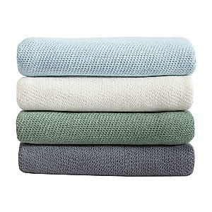 Eddie Bauer- King Blanket, Solid Reversible Cotton Bedding, Home Decor for All Seasons (Textured Twill White, King)