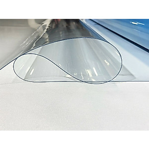 USA Fabric Store Clear Vinyl 30 Gauge Isinglass Double Polished Marine Boat by The Foot 54 Wide