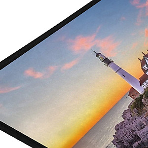 ZHIMI Kitchen Rug Anti Fatigue ﻿Portland Lighthouse Kitchen Floor Mat Standing Runner Long Carpet Non-Slip Laundry Rug Rectangle Entryway Mat 39 x 20 Inch