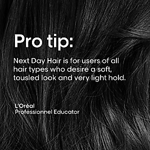 L'Oreal Professionnel Next Day Hair | Texture Hairspray | Provides Light Hold | Provides Texture with a Weightless Matte Finish | For All Hair Types