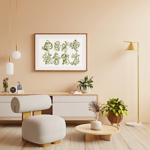 Large Flower Stencils for Painting Floral Leaf Stencil Rose Vine Background Template Paint Stencils for Painting on Wood Burning Art Craft Canvas Furniture Wall (7 Large Flowers)