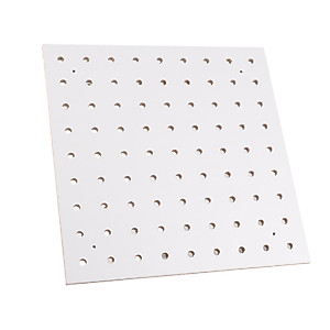 100 Spools Sewing Thread Holder Wall Mounted, Wooden Peg Board Organizer, Easy Access Coil Design, Wood Material, Wall Hanging for Sewing Room (1 Layer)