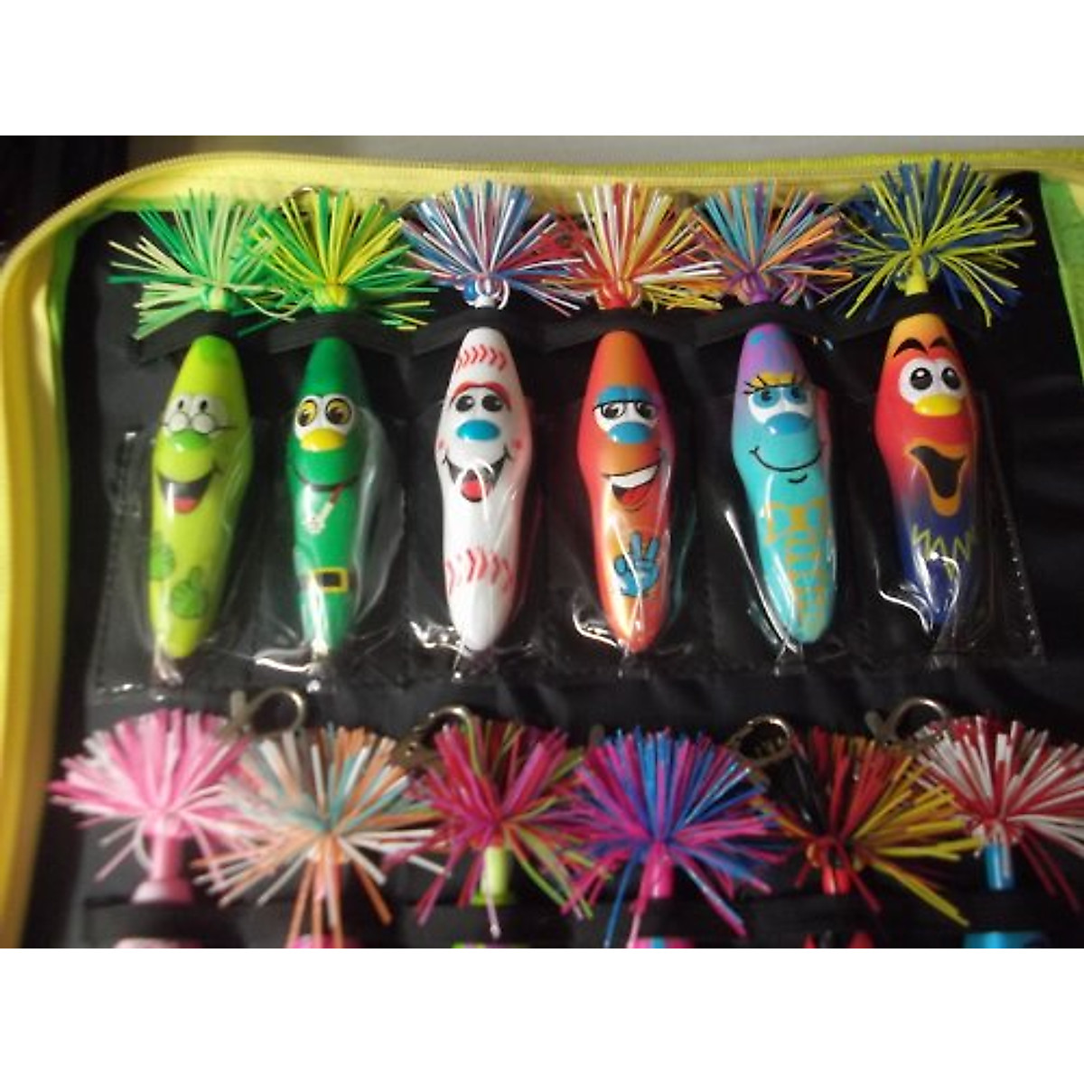 Kooky Pens Variety of 24 Different Variations with Neckstrap and Case