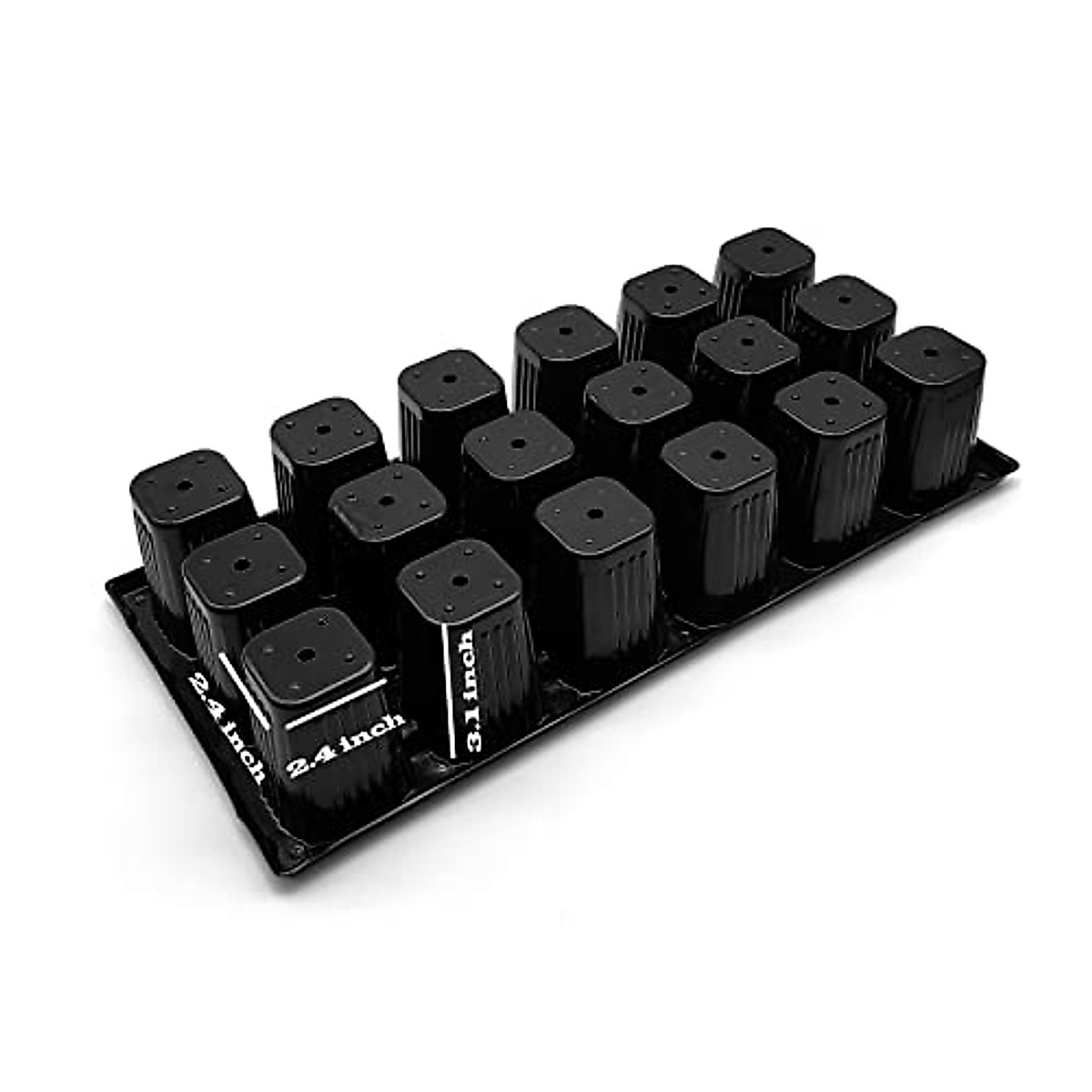 ZIRKA Seed Starter Tray with Dome Kit 5 Pack Heavy Duty Plant Germination Trays 18 Cells Propagation Tray 17.3x8x3 inch