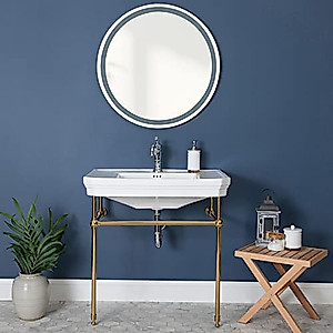 Vintage Tub & Bath Oxford 32 Inch Console Bathroom Sink - Single Hole Faucet Drilling