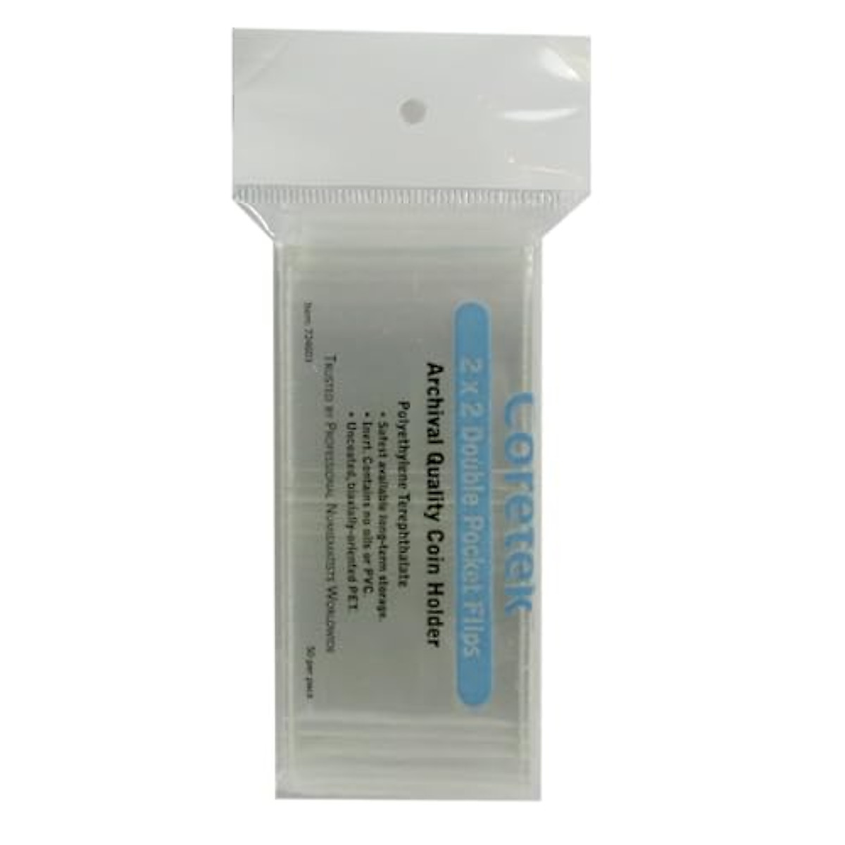 Coretek 2 x 2 Museum Quality Coin Flips 50 Pak