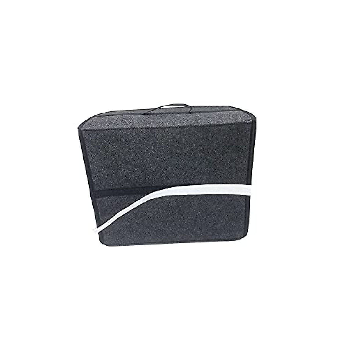 AHFAM Metal Shelves Portable Foldable Car Trunk Organizer Felt Cloth Storage Box Case Auto Interior Stowing Tidying Container Bags Backseat