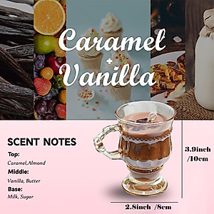 Iced Coffee Candle Scented Decorative Novelty Candles Natural Soy Wax Cute Western Home Bedroom Decor Brown Birthday Women Girfriend Sister Presents