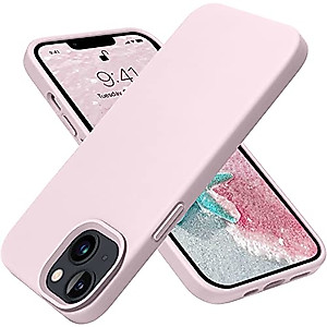 OTOFLY Designed for iPhone 13 Case, Silicone Shockproof Slim Thin Phone Case for iPhone 13 6.1 inch Ice Pink