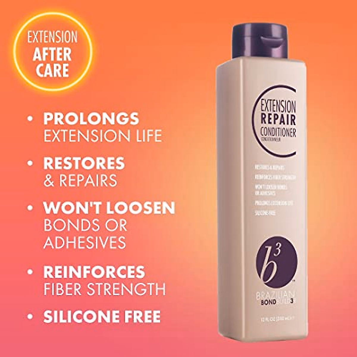 B3 Brazilian Bondbuilder Extension Shampoo/Conditioner/Refresh Trio Pack, 15 fl. oz.