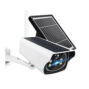 Security Camera Camera 4G SIM Card Solar IP Camera WIFI Battery Powered Video Surveillance Camera Color Night Vision 1080P CCTV Home Security Camera Surveillance Camera with Spotlight ( Size : 4G Sola