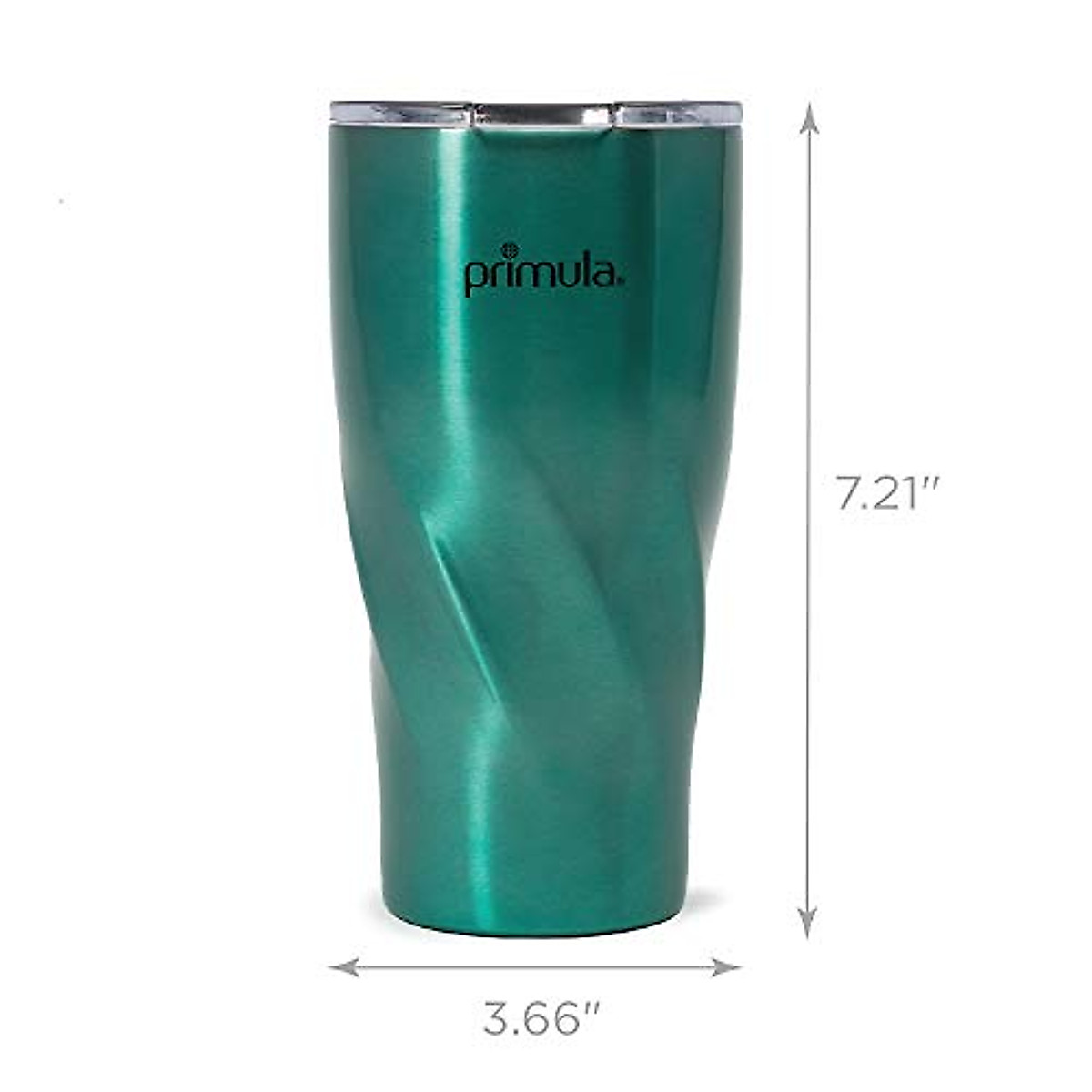 Primula Avalanche Double Walled Vacuum Sealed Stainless Steel Thermal Insulated Tumbler Stays Cold or Hot All Day Long, Reusable Thermos, 1 Count (Pack of 1), Teal
