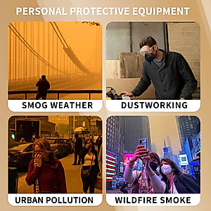 KN95 Face Mask Disposable Adults - 100 Pack 5 Layer Protection Adjustable KN95 Mask Breathable Comfortable Respirator Women Men KN95 Face Mask Individually Wrapped