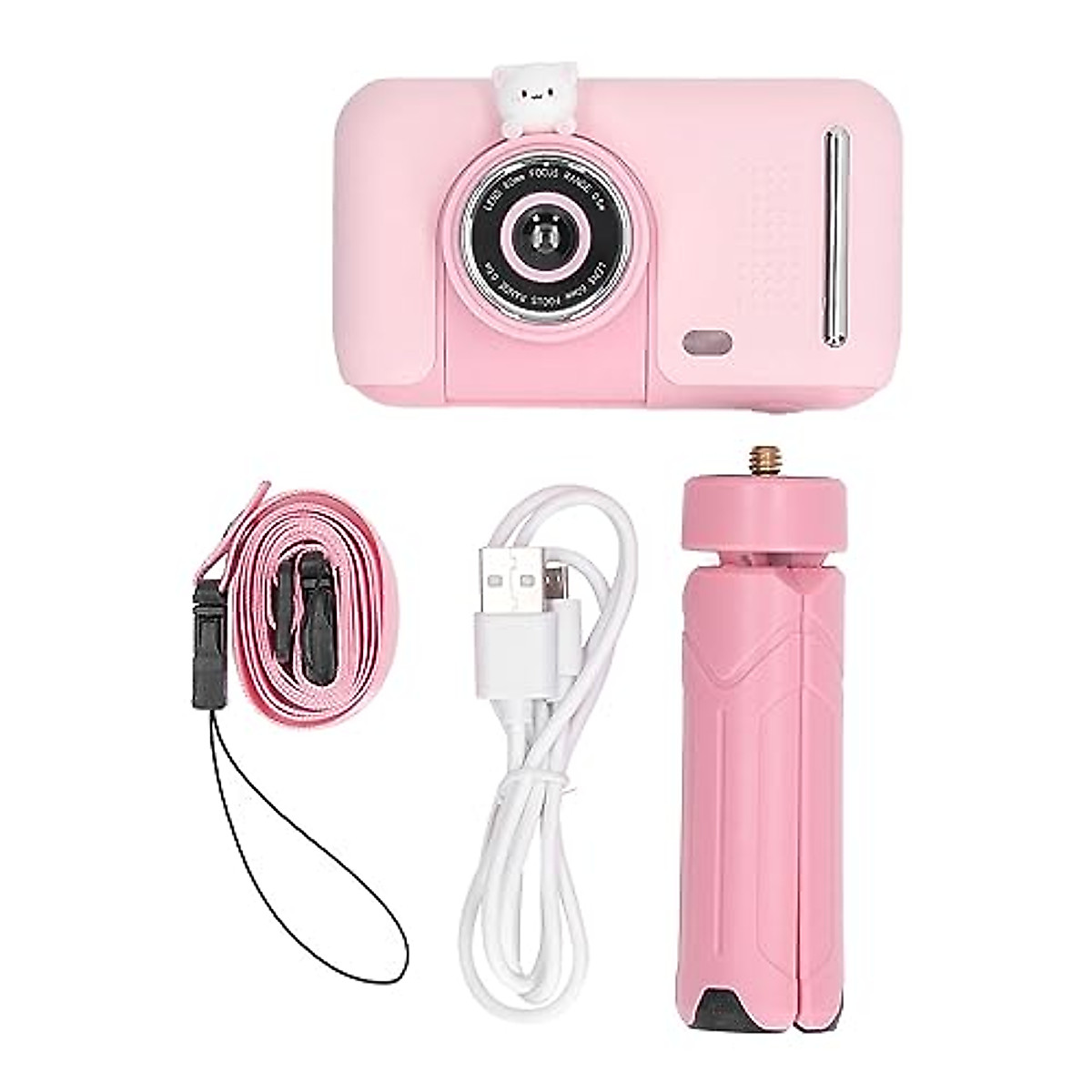 SUNGOOYUE Kids HD Camera 40MP Photo 1080P Video, 180 Degrees Flip Lens, Toy for Photography (Pink)