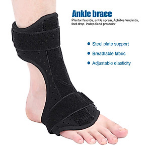 HURRISE Fasciitis Night Splint, Drop Foot Support Brace, Fasciitis Night Splint,Drop Orthotic Plantar Fasciitis Night Splint For Braces & Splints Breathable Brace