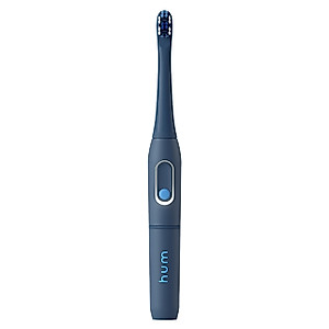 hum by Colgate Smart Rhythm Sonic Toothbrush Kit, Battery-Powered, Slate Grey