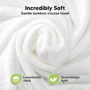 KeaBabies Baby Hooded Towel - Viscose Derived from Bamboo Baby Towel, Toddler Bath Towel, Infant Towels, Large Hooded Towel, Soft Baby Towels with Hood for Girls, Babies, Newborn Boys (Lamb)