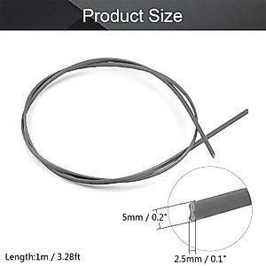 Othmro 1Pcs 3.28ft ABS Plastic Welding Rods, Gray 1/5"x1/81" (WxTHK) ABS Plastic Shell Repair Rods Welder Sticks for Daily Plastic Repair, Car bumper Plastic Repair, Hot Air Gun