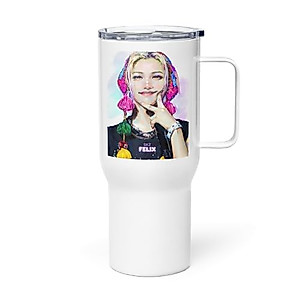 GIYOMGIYOM Felix Mexico Concert Inspired Travel Mug with a Handle– SKZ Fan STAY Must-Have (25oz / 40oz)
