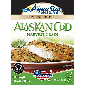 Aqua Star, Harvest Grain Alaskan Cod, 12 oz (Frozen)