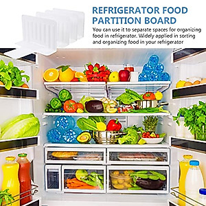 Operitacx Refrigerator Replacement Shelves Drawer Dividers Organizers Clear Plastic Drawers Separator 4pcs Adjustable Kitchen Drawer Organizer for Clothing Utensil Office Bookshelf Storage