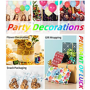 Metallic Curling Ribbon,3/16 inch x 500 Yard Curly Ribbon for Gifts Package Wrapping,Bows,Crafting (Silver)