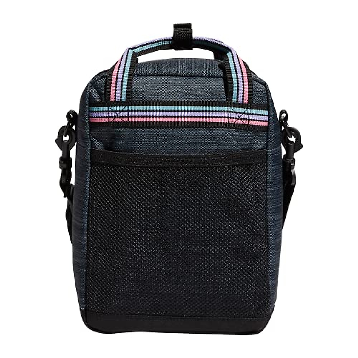 adidas Squad Insulated Lunch Bag (7L) Food Container Carry Box for Kids/Adults Discontinued, Two Tone Black/Snowglobe, One Size