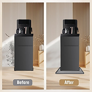 Water Cooler Mat - (22" x 19") Non-Slip Water Cooler Dispenser Mat with Raised Edges for Floor Protection, Under Water Cooler Dispenser Mat, Great for Bedrooms,Kitchens, Offices, Bars