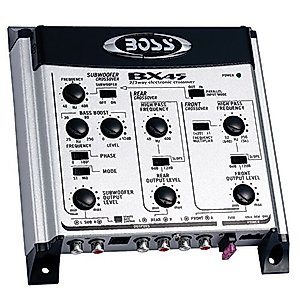 Boss Audio Systems Bx45 2 3 Way Pre-amp Car Electronic Crossover - Silver and Black