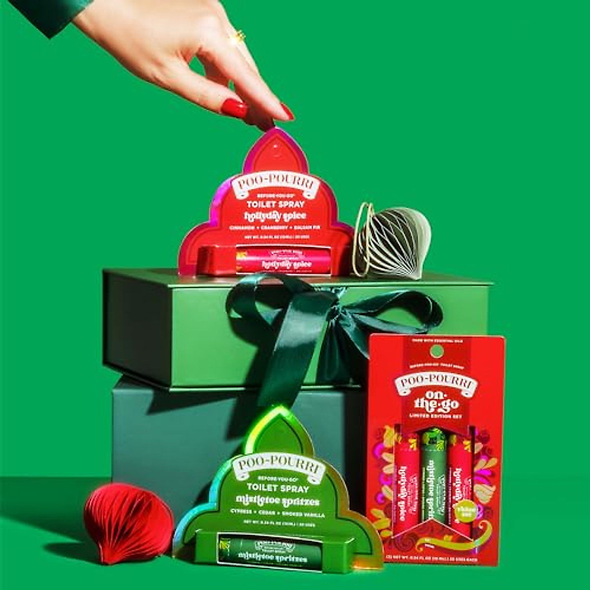 Poo-Pourri Holiday On-The-Go Travel Size, 3 pack Gift Set, 10mLs Each