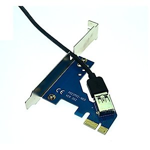 Sintech PCI-E Express X1 to Dual PCI Riser Extender Card with Low Profile Bracket