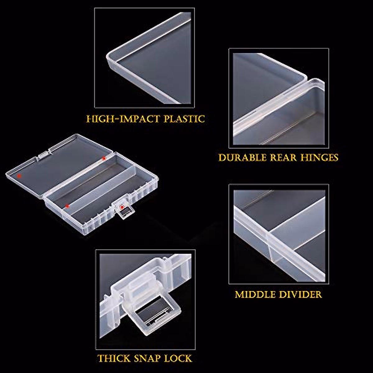 Whizzotech AA and AAA Battery Storage Case Holder Organizer Box Hold 48 AA and AAA (48 AA + 48 AAA)