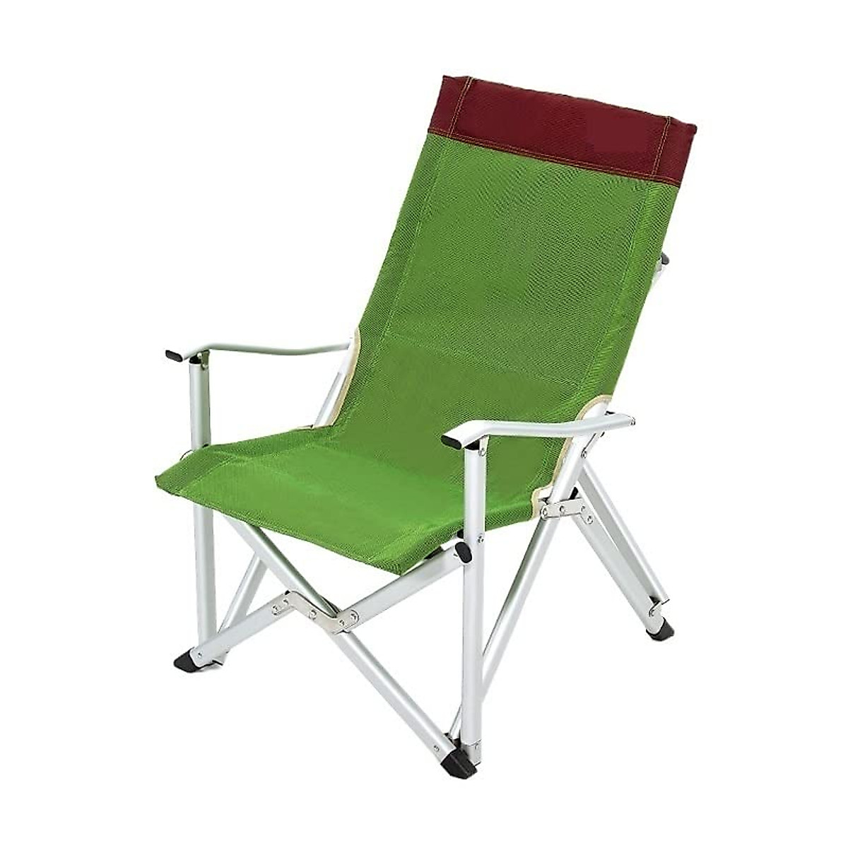 UTOQIA Camping Chair Camp Chair Fishing Chair with Foldable Backrest, Camping Ultralight Aluminum Tube Seat Stool Backpack Chair with Handrail Folding Chairs Outdoor Fishing Chair (Color : Green)