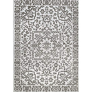 nuLOOM Celestial Contemporary Indoor/Outdoor Area Rug, 7' 6" x 9' 6", Grey