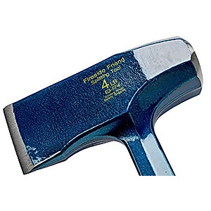 ESTWING Fireside Friend Axe - 14" Wood Splitting Maul with Forged Steel Construction & Shock Reduction Grip - E3-FF4, Blue